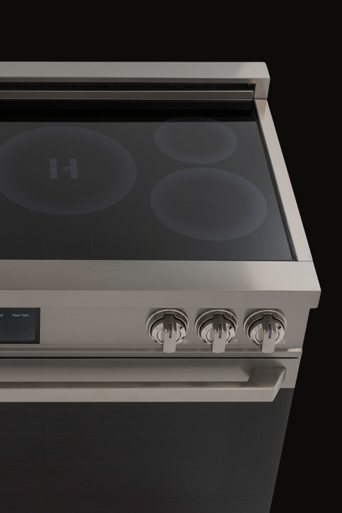36″ Professional Induction Range – Black Stainless